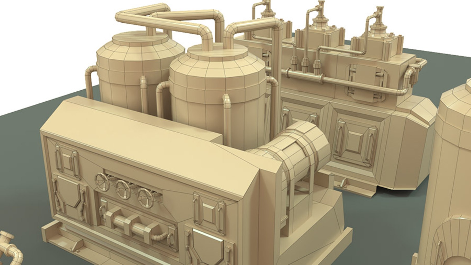 Engine Room 3d Model