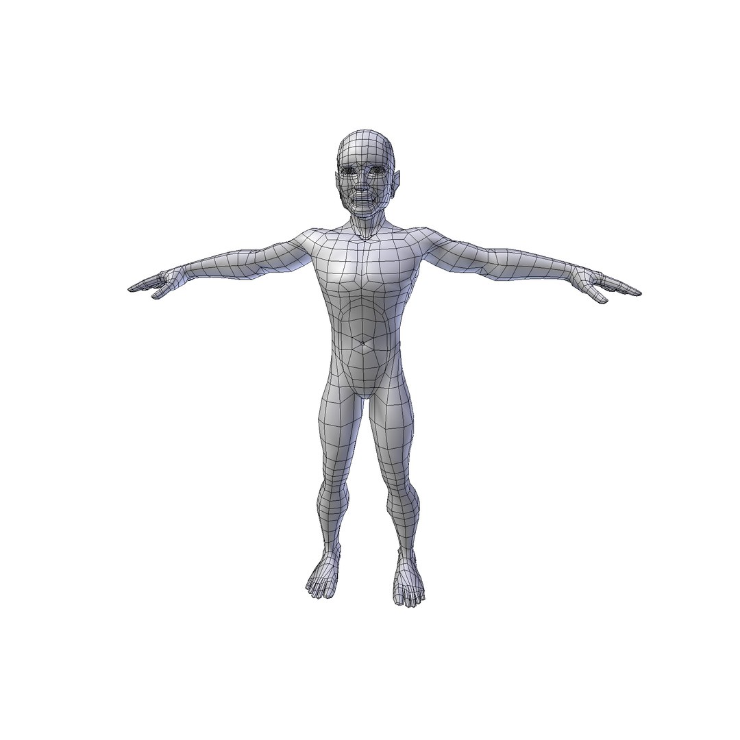 Man 1 61m Basemesh 3D Model - TurboSquid 2298551