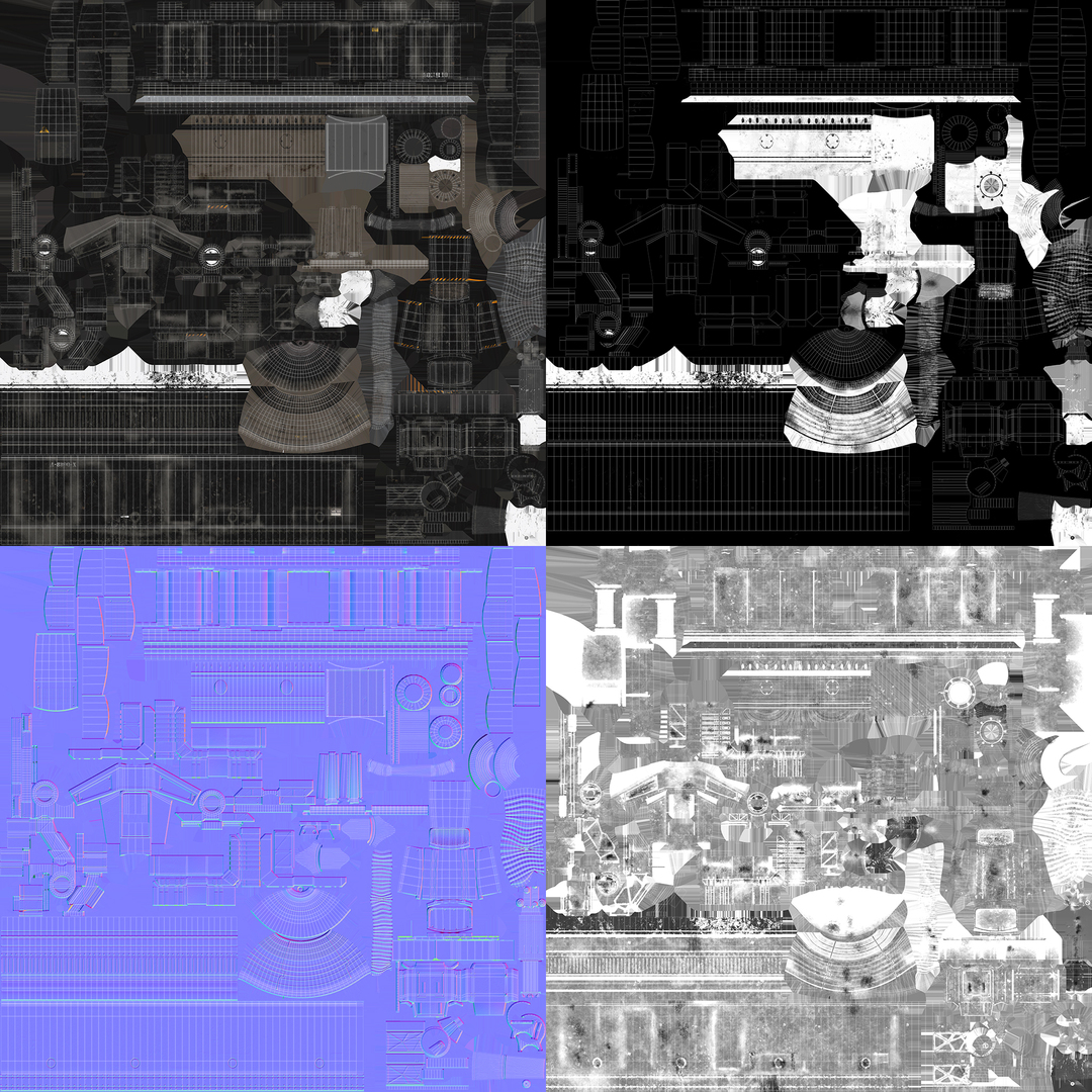 free turret pbr unity 3d model