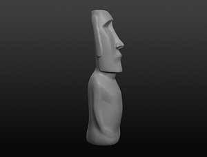 3d moai statue