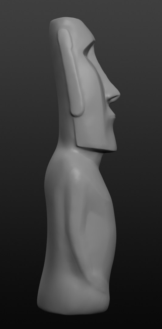 3D Moai Statue - TurboSquid 1411998