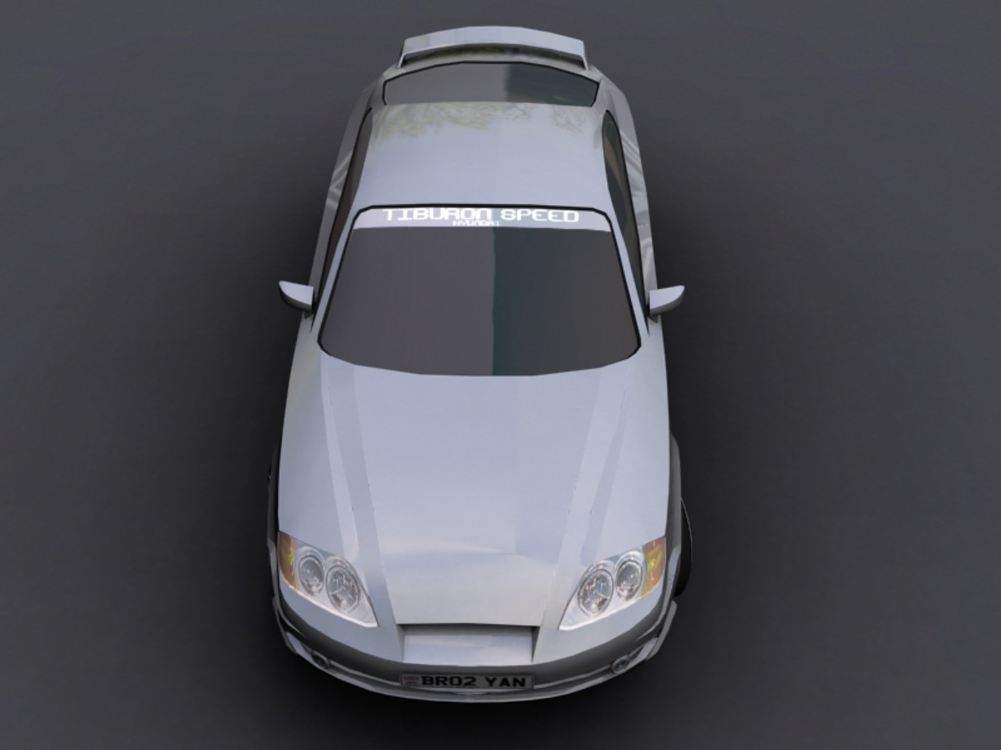 2003 Hyundai Tiburon 3d Model