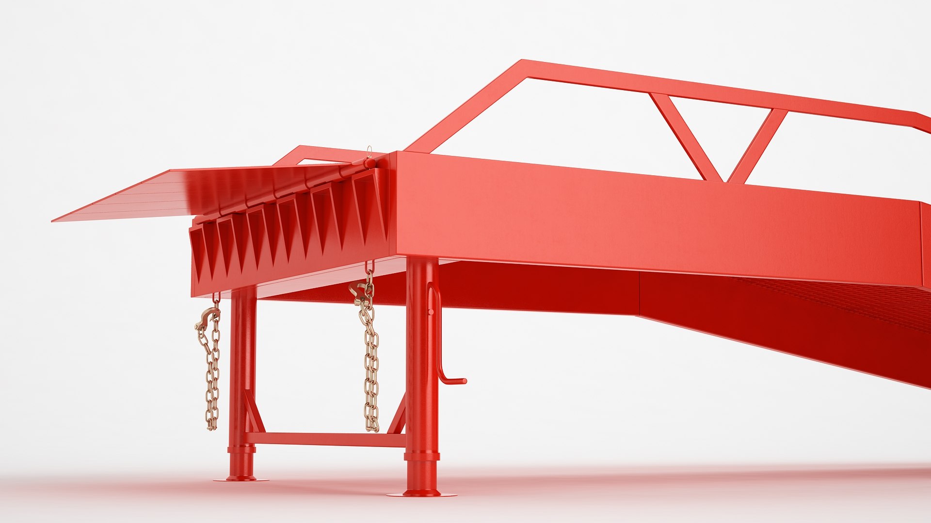 3D Used Portable Loading Ramp 02 - TurboSquid 1839329