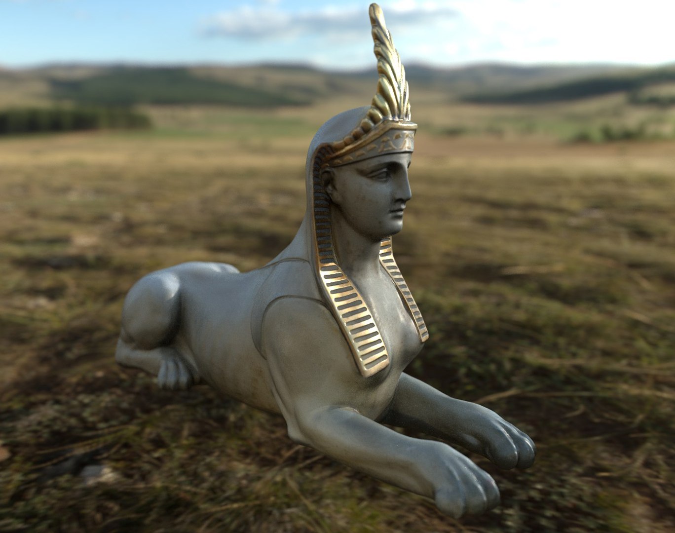 Sphinx Sculpture 3D Model - TurboSquid 1182530