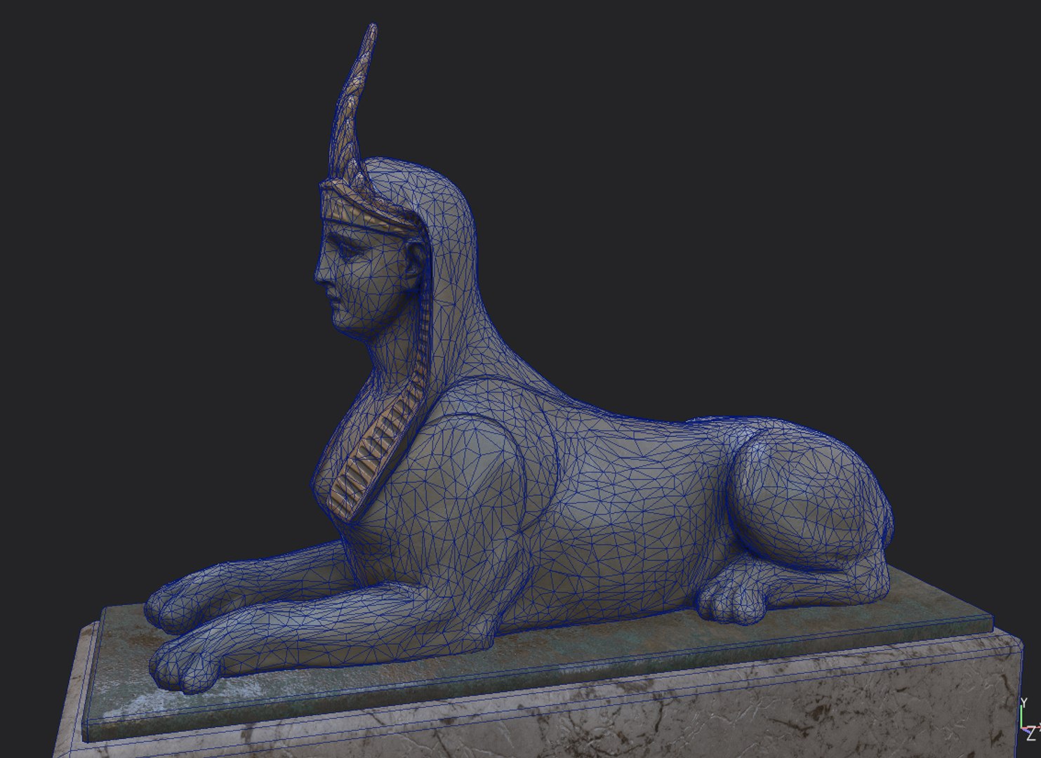 Sphinx Sculpture 3D Model - TurboSquid 1182530