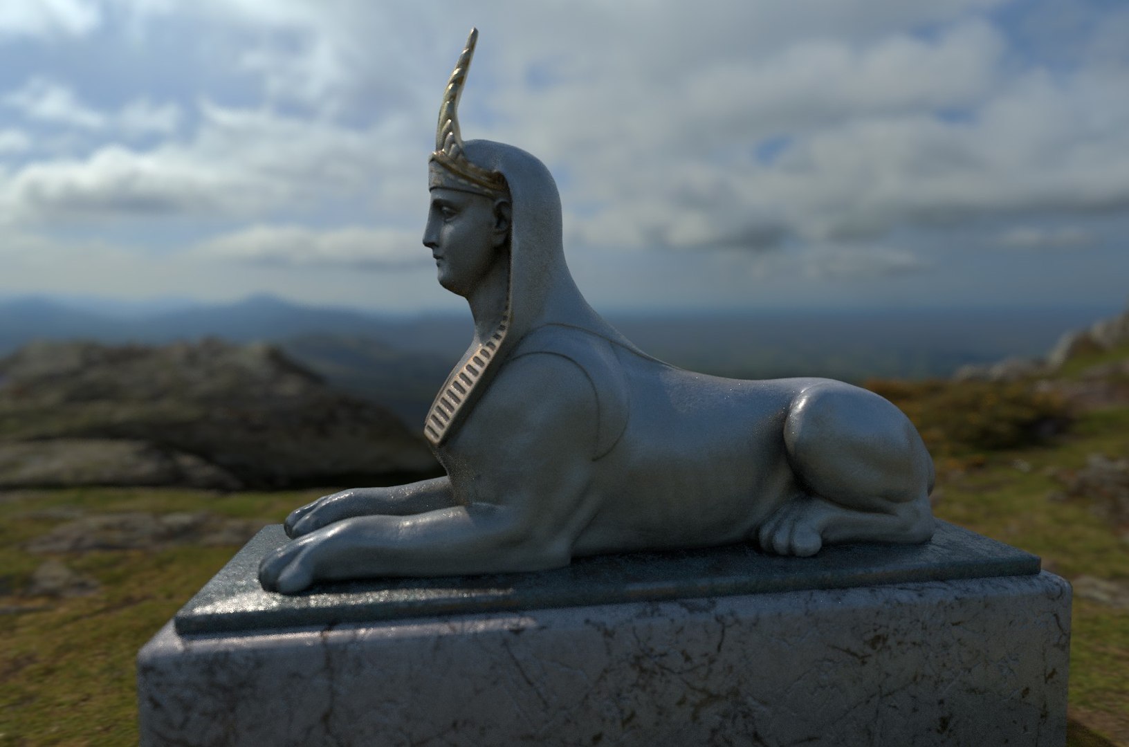 Sphinx Sculpture 3D Model - TurboSquid 1182530