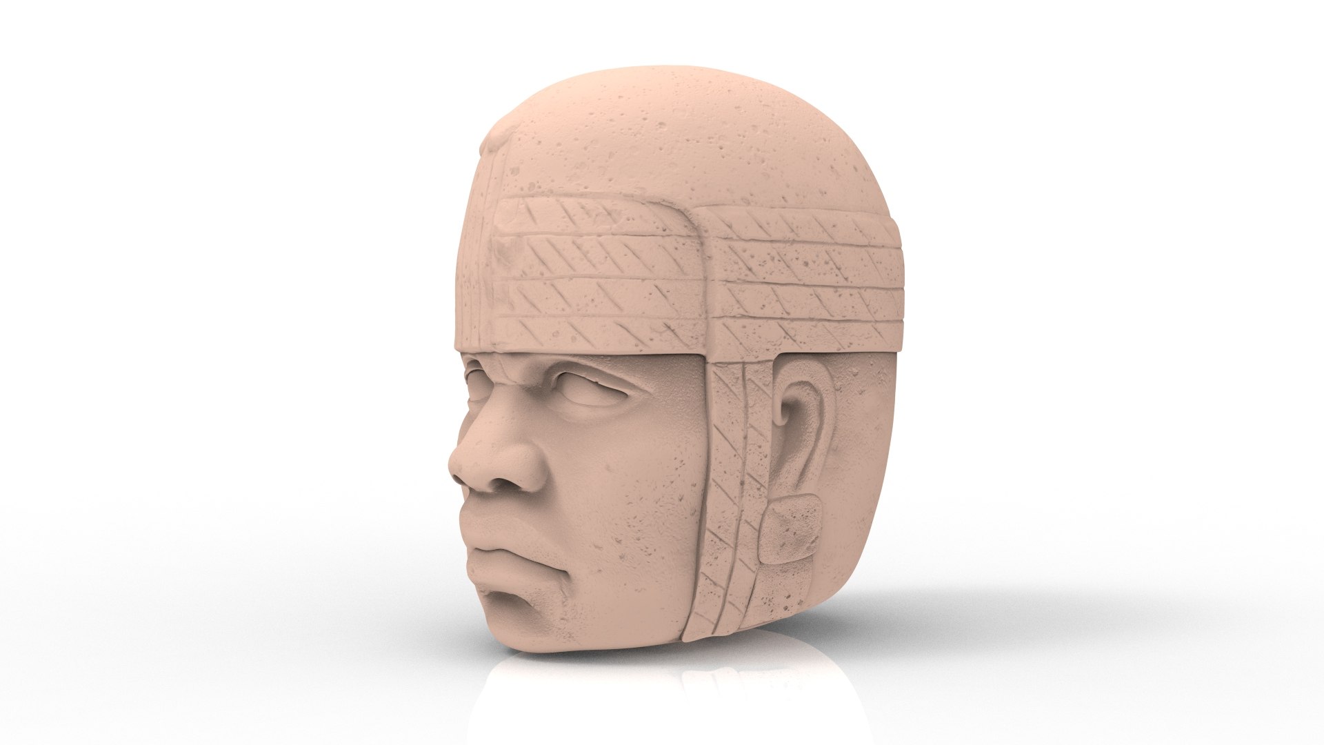 San Lorenzo Colossal Head 3D - TurboSquid 2156915