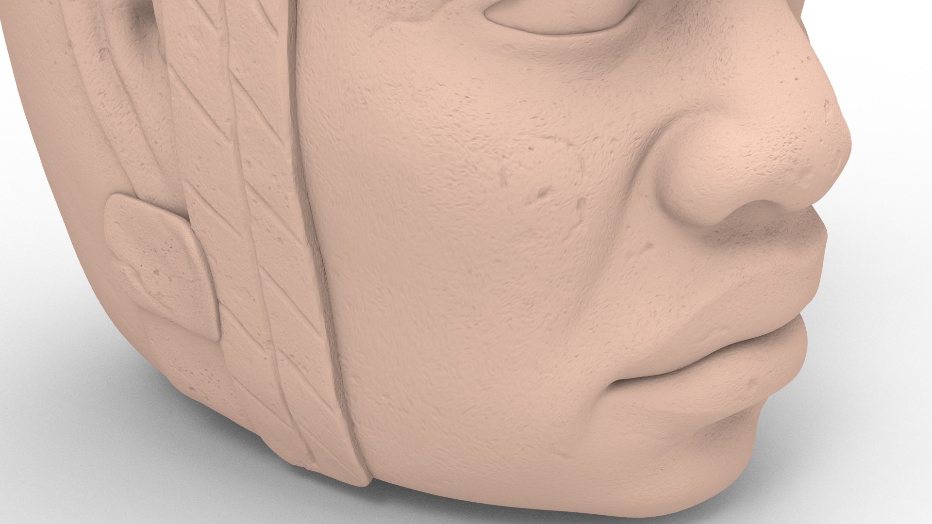 San Lorenzo Colossal Head 3D - TurboSquid 2156915