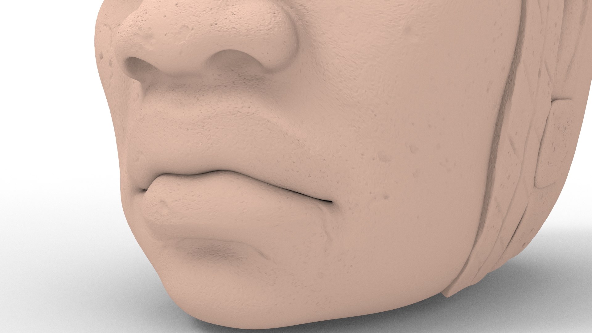 San Lorenzo Colossal Head 3D - TurboSquid 2156915
