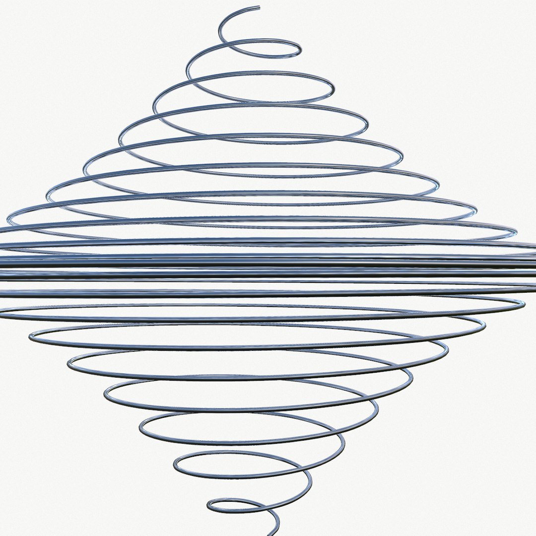 3D Model Metal Spiral Spring - TurboSquid 1410714