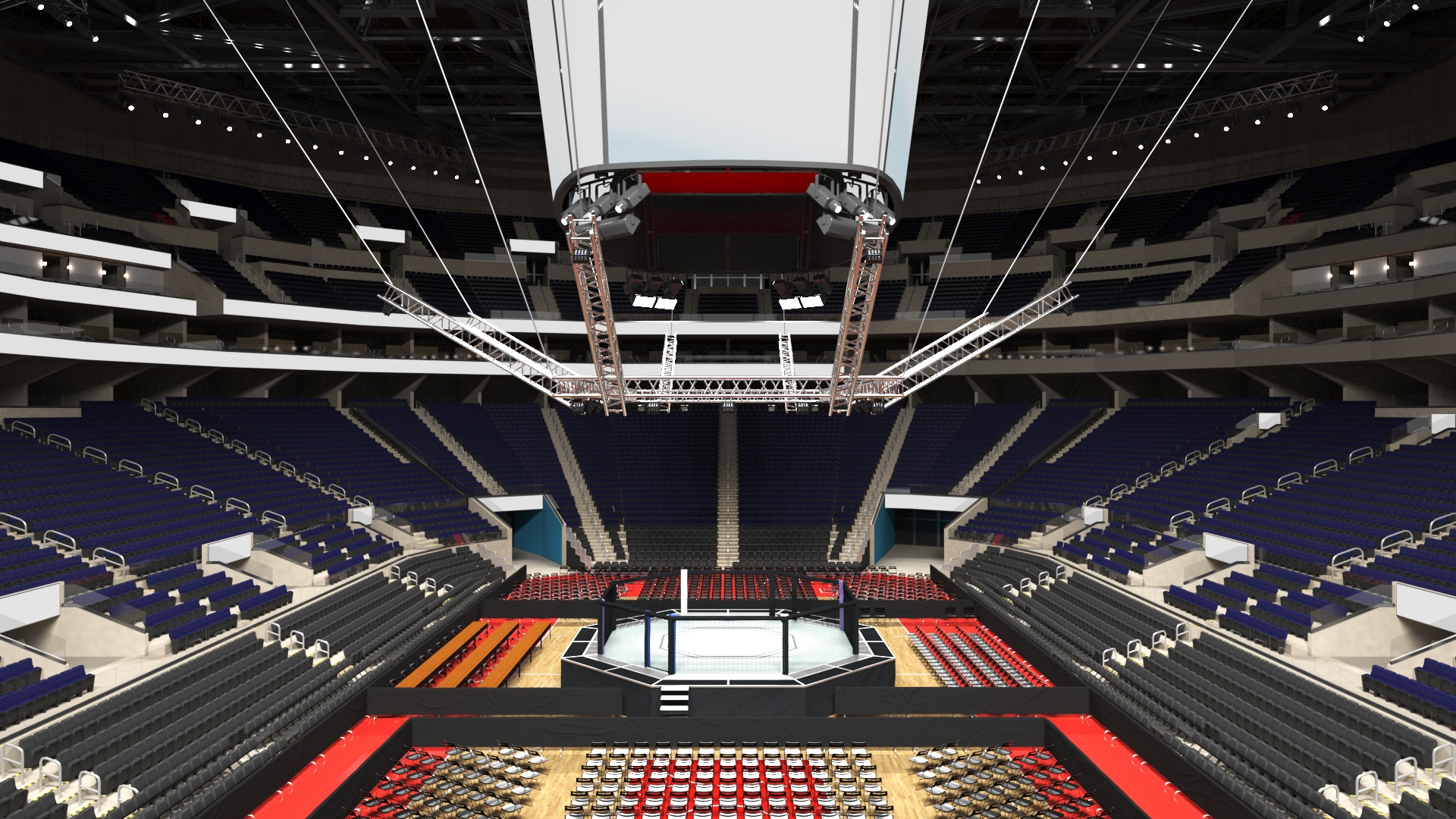 3D Octagon UFC Arena Interior Model - TurboSquid 2382835