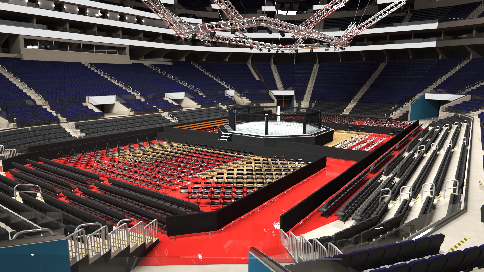 3D Octagon UFC Arena Interior Model - TurboSquid 2382835
