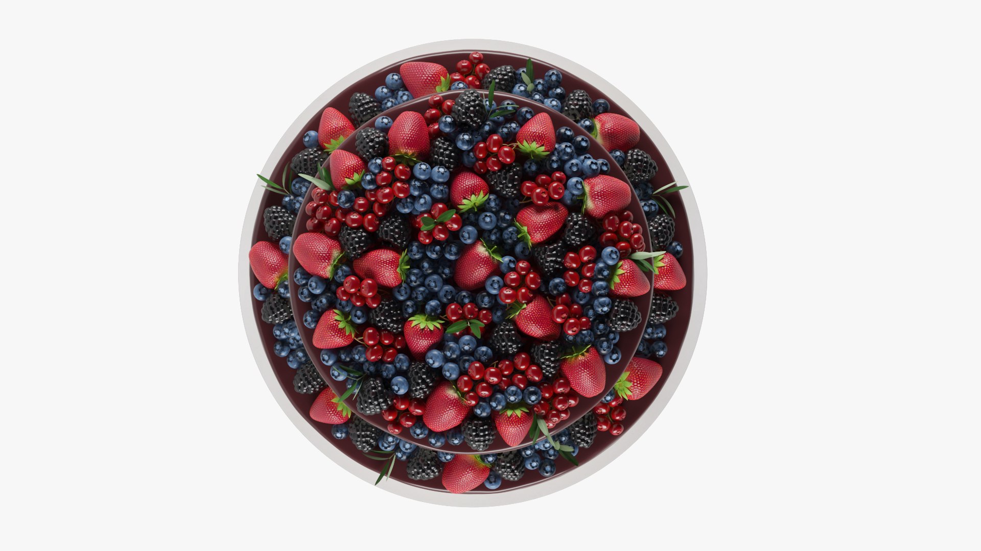 3D Wedding Berry Cake Model - TurboSquid 2107803