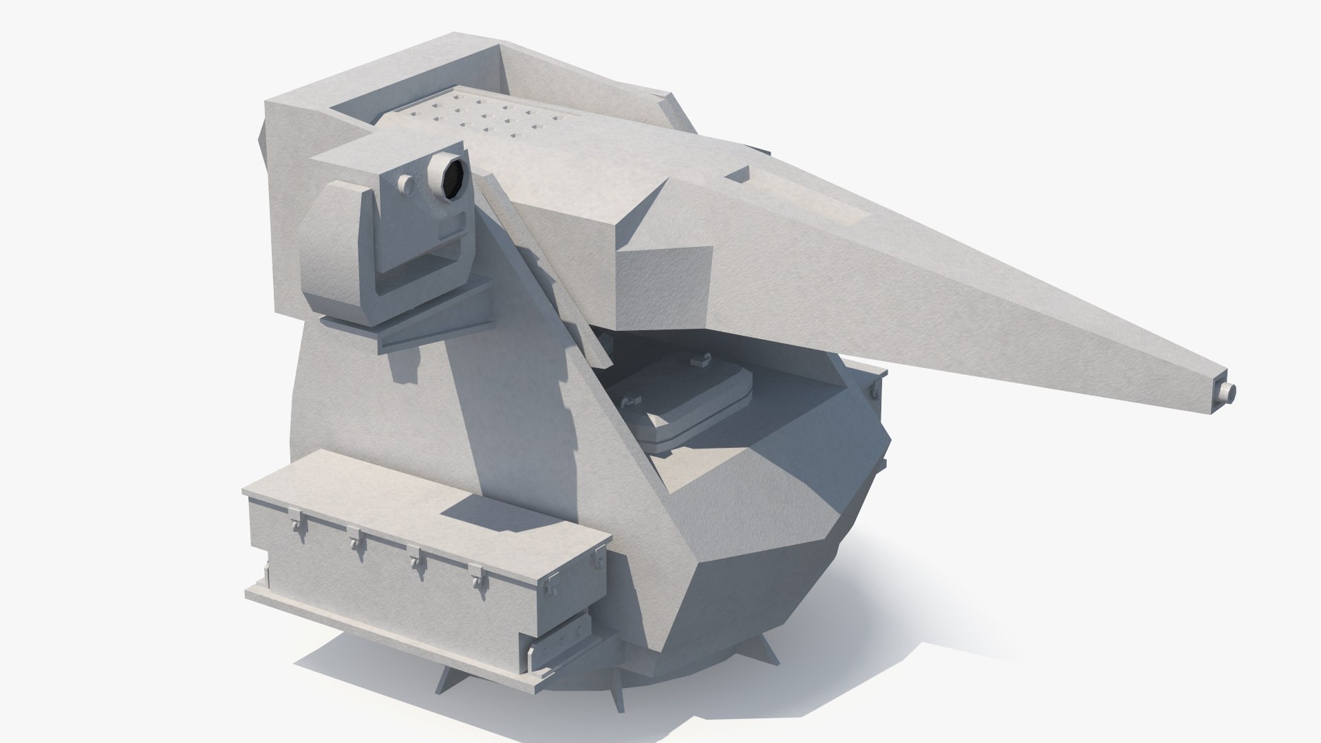 Simplified Sci Fi Navy Cannon System Gun For 3D Print 3D Model ...