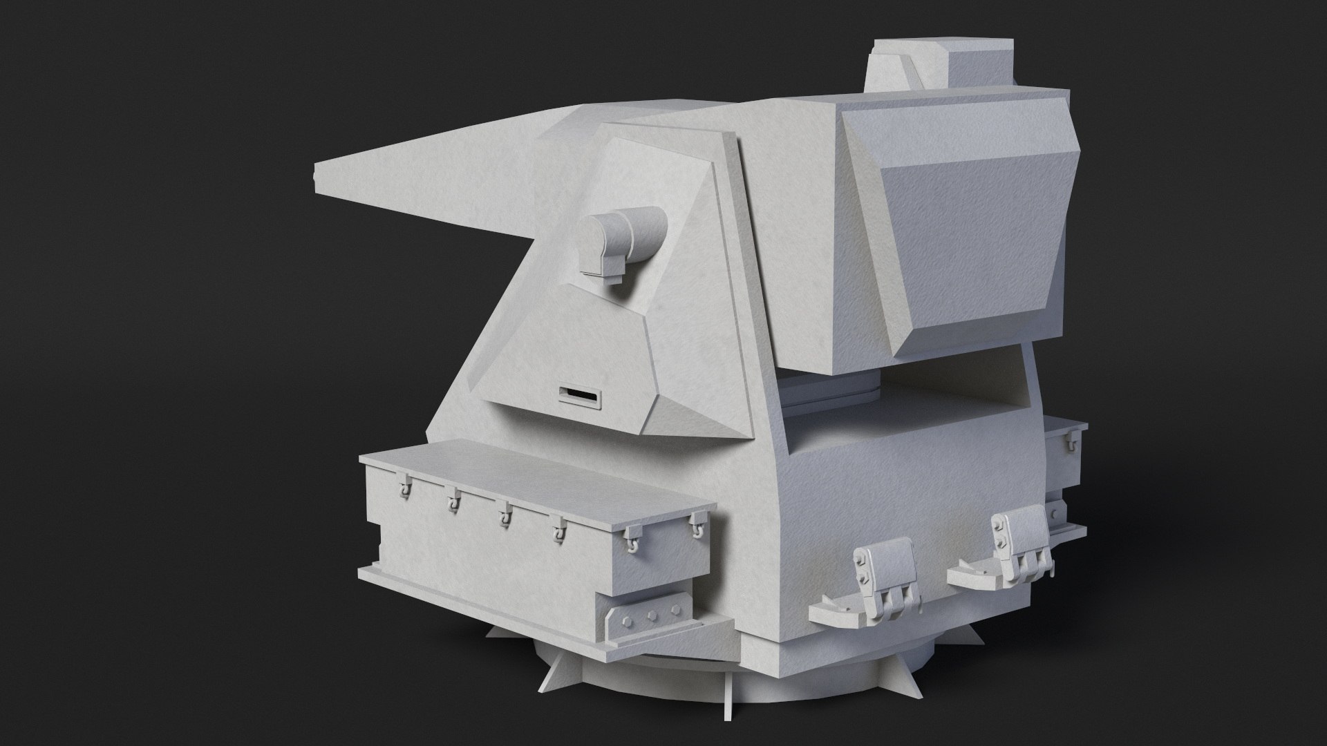 Simplified Sci Fi Navy Cannon System Gun For 3D Print 3D Model ...