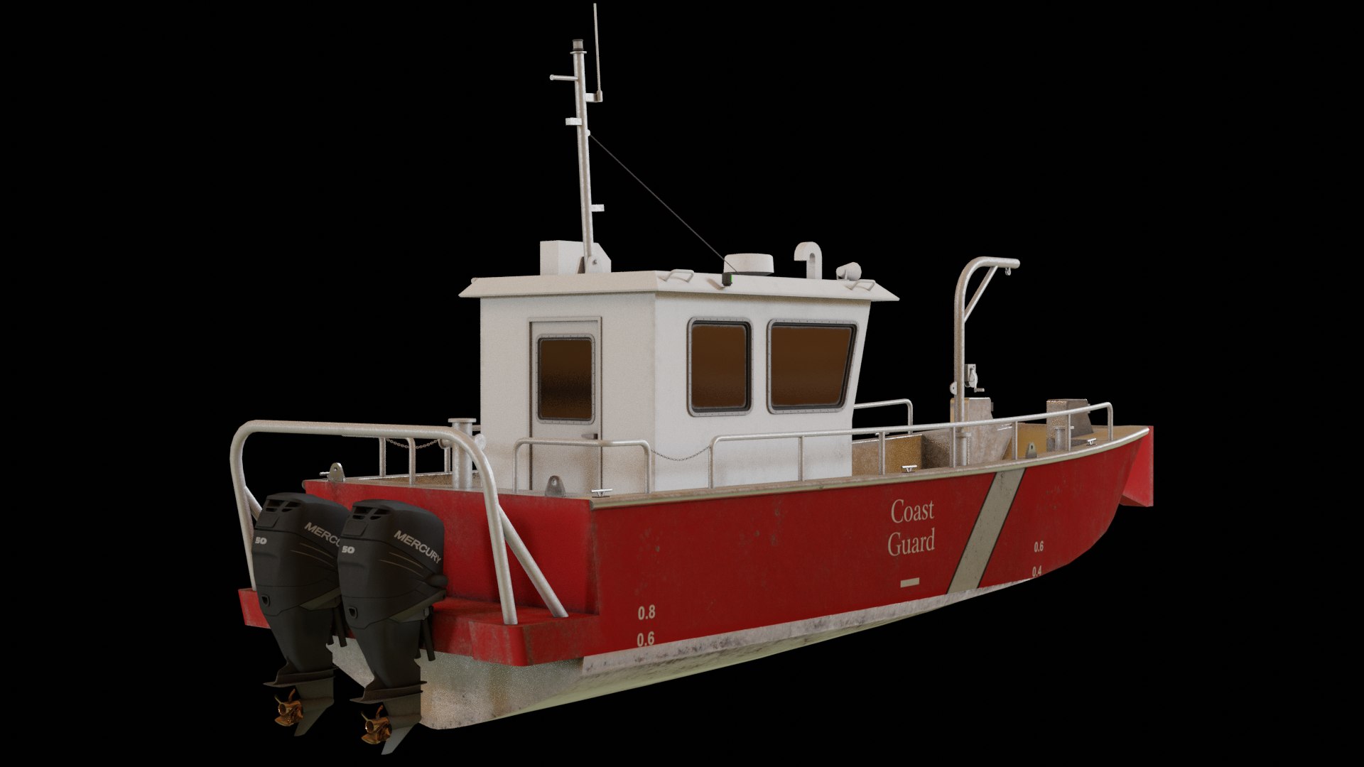 Pollution Response Vessel BRAvo 1000 3D Model - TurboSquid 2104555