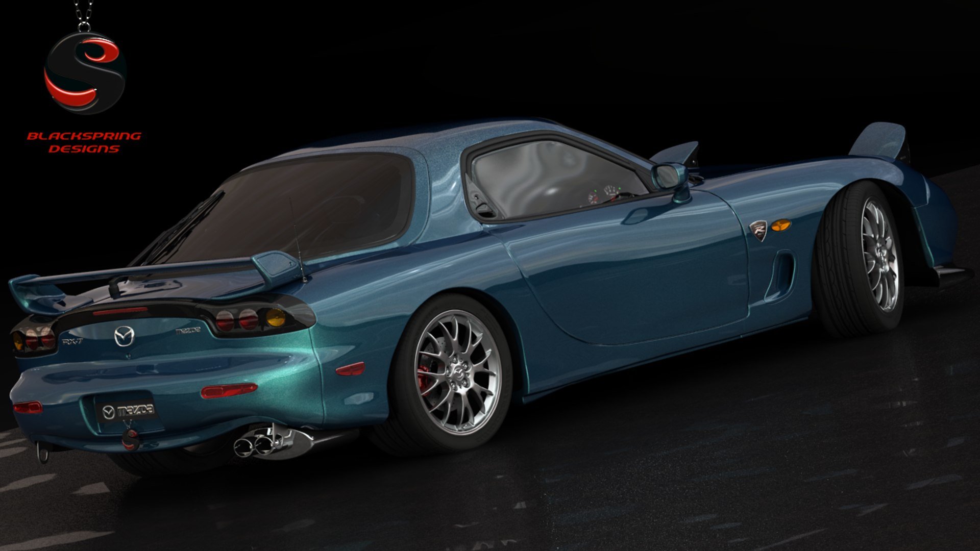 3d mazda rx-7 type-a 2002 model