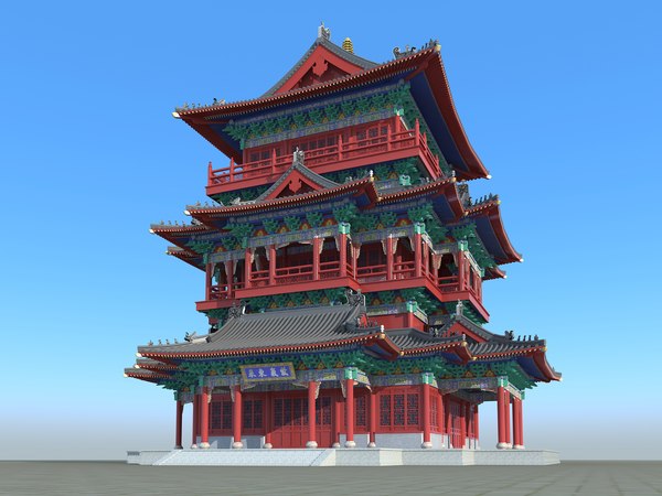 3D Pagoda Models | TurboSquid