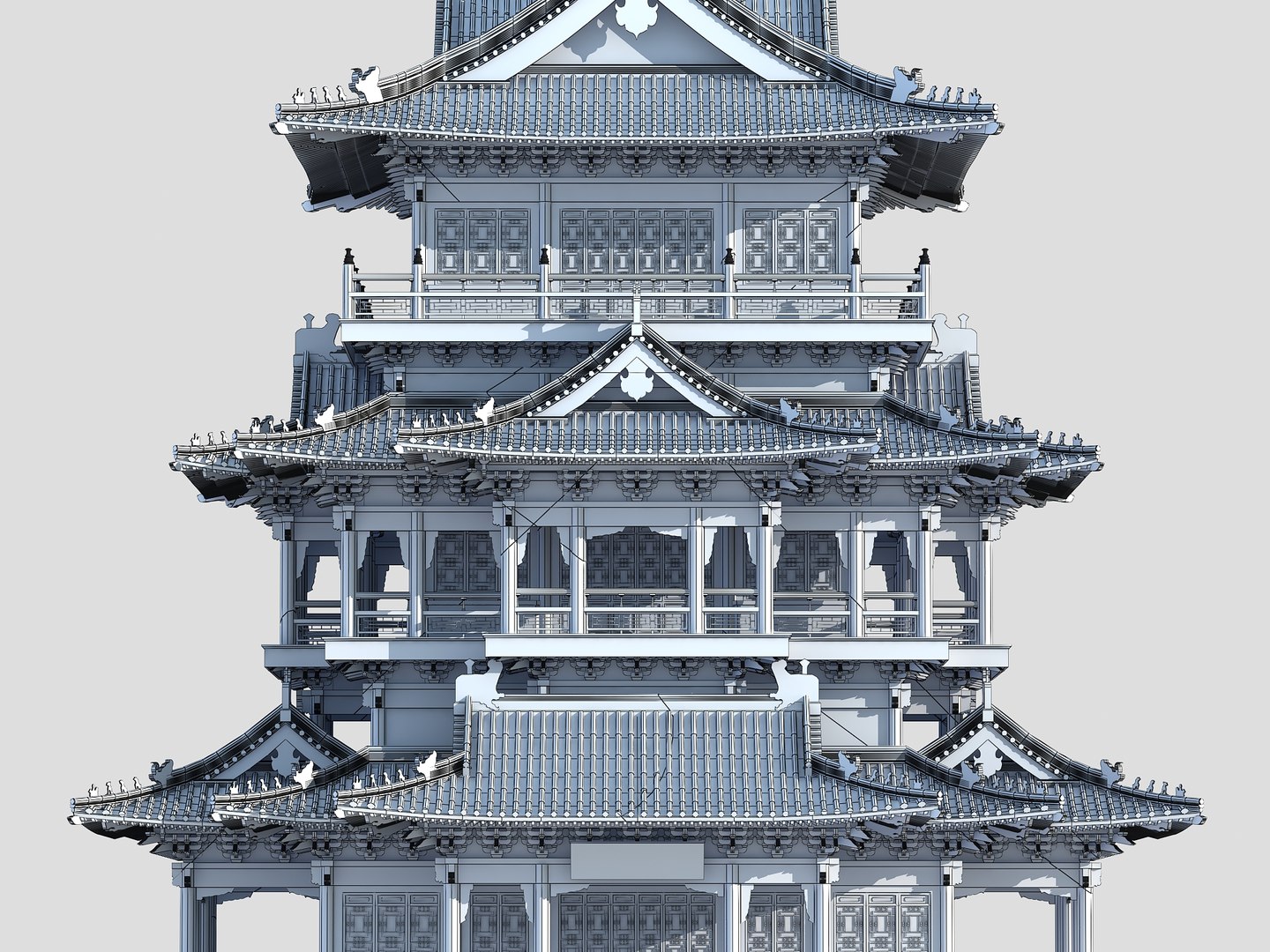 Chinese Building 31 Model - TurboSquid 1984149