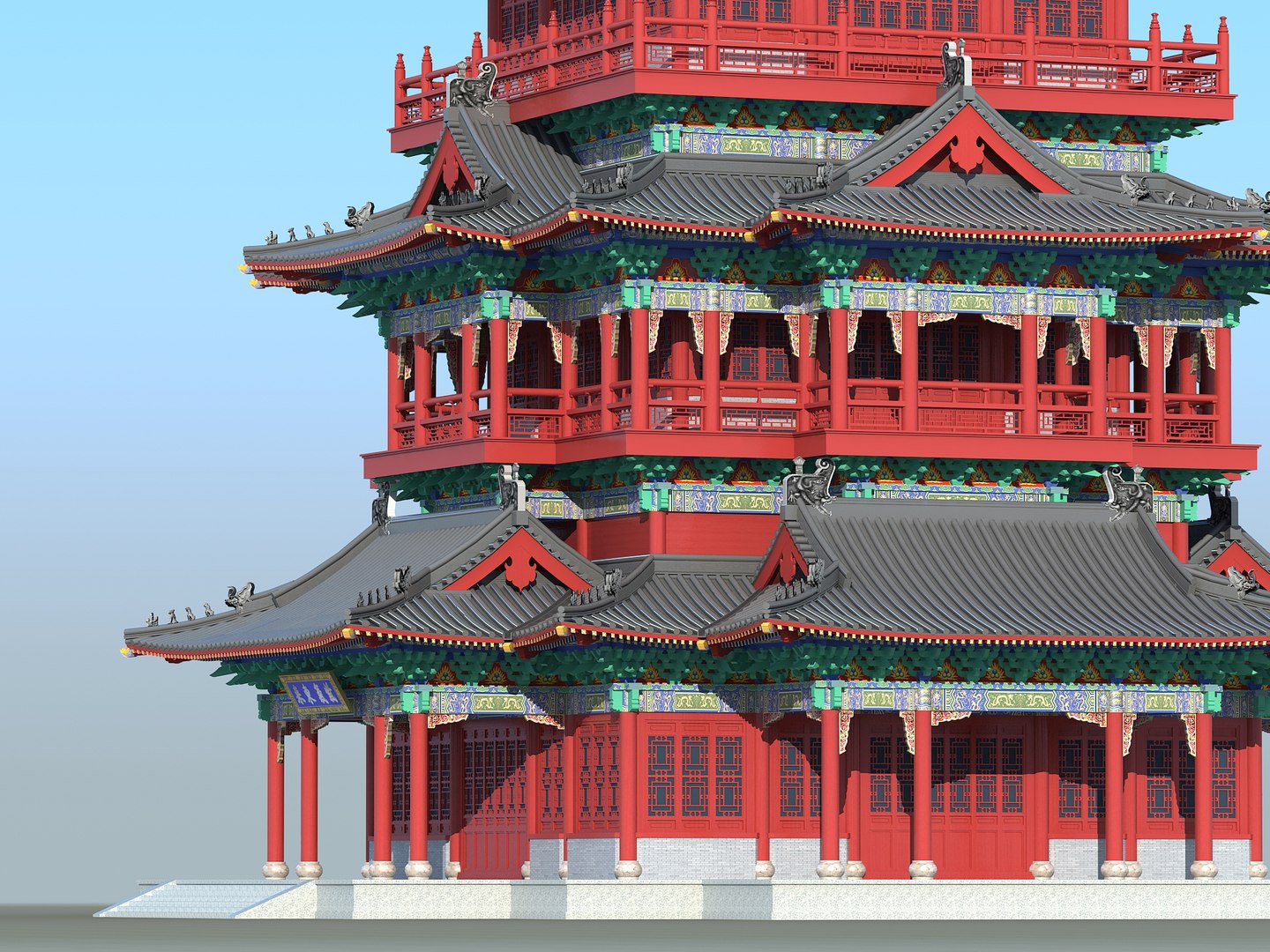 Chinese Building 31 Model - TurboSquid 1984149