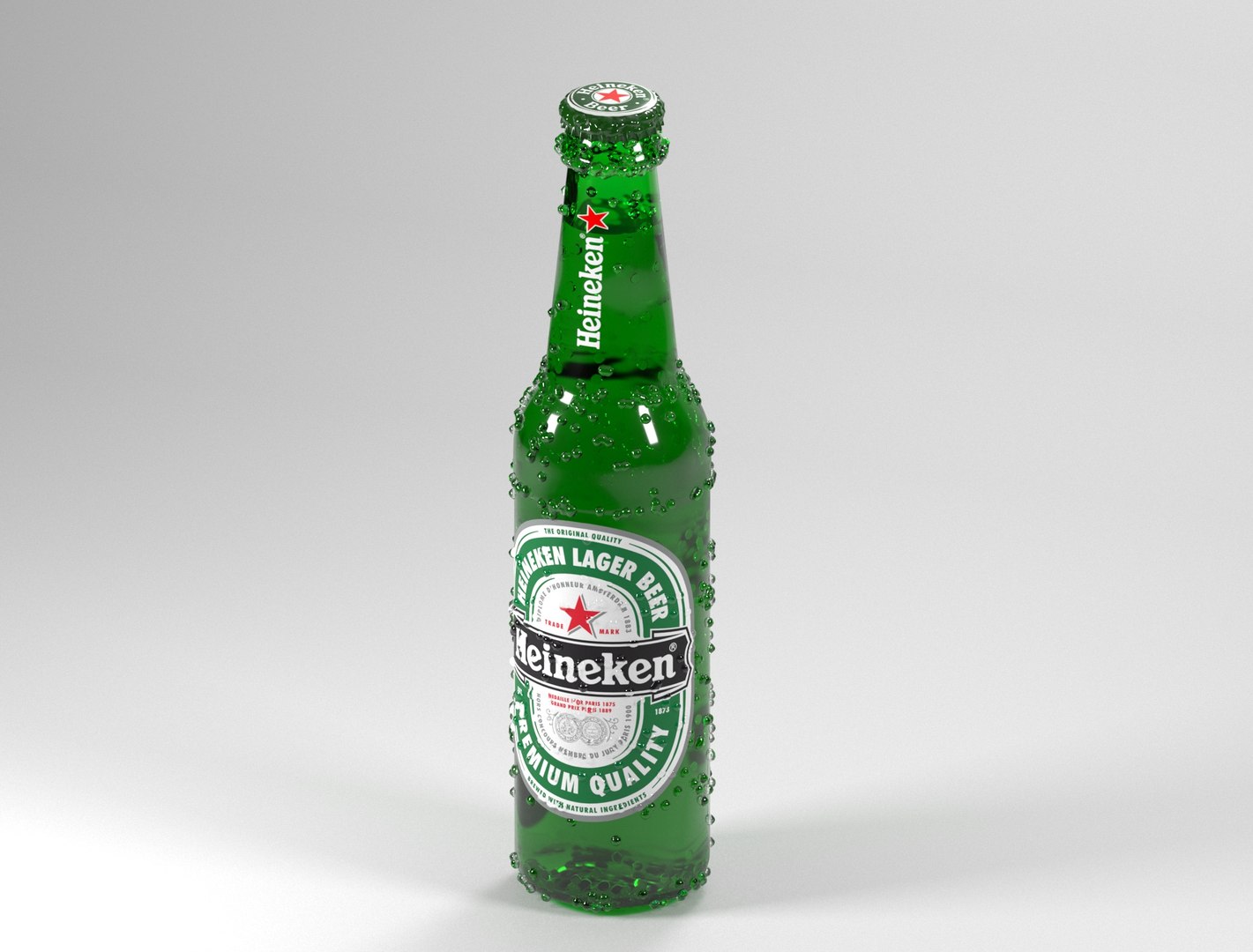 Heineken Beer Bottle Realistic model - TurboSquid 2012962