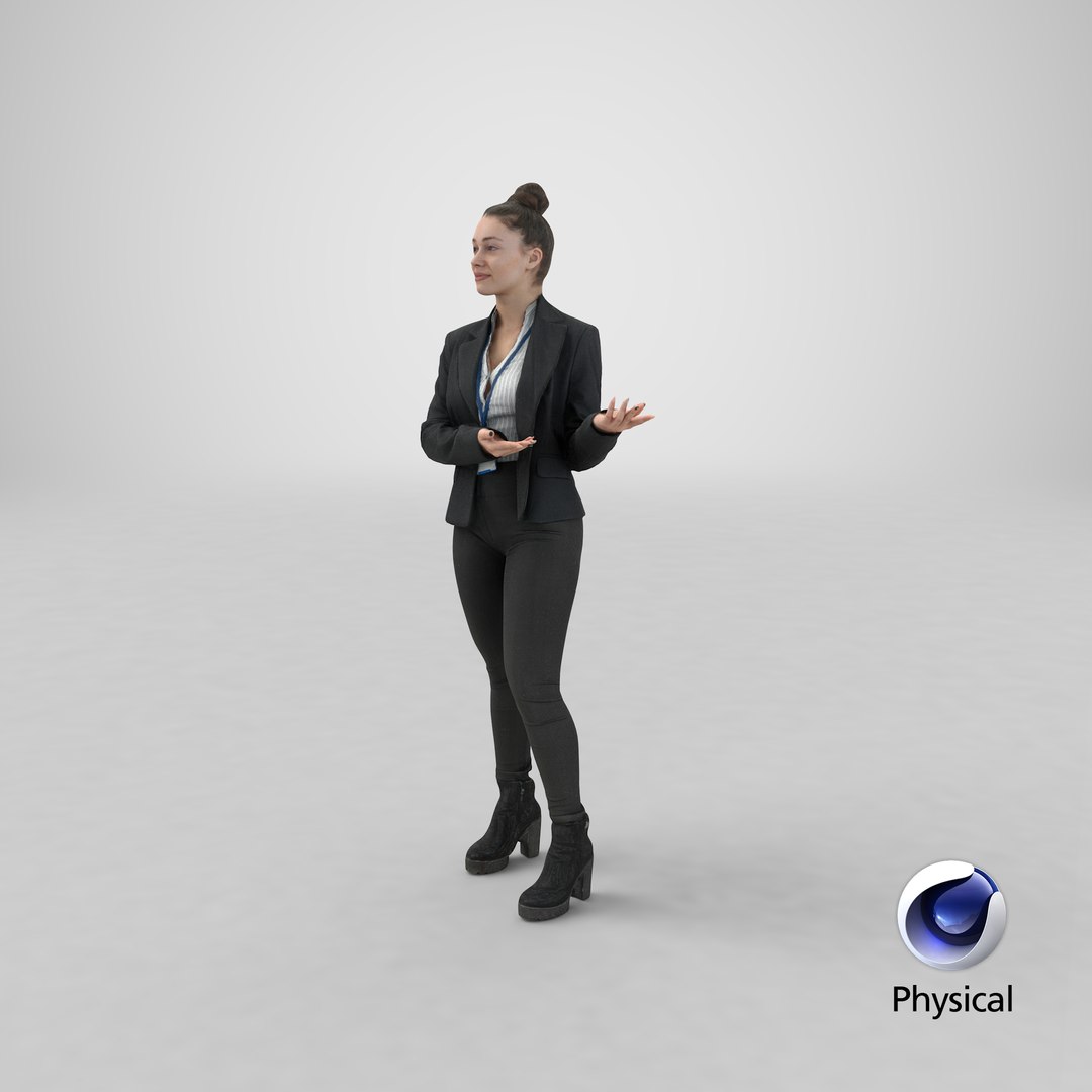 Freya Business Interacting Pose 03 3D Model - TurboSquid 1859039