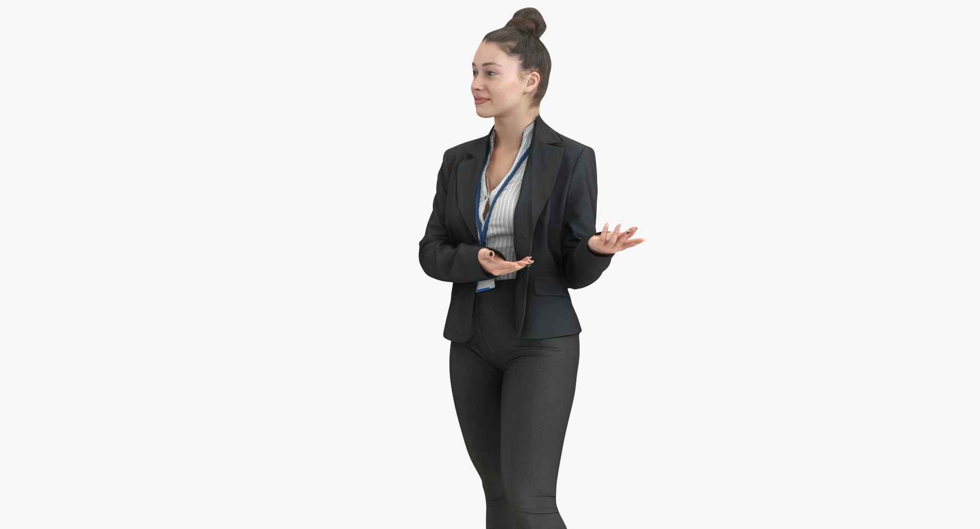 Freya Business Interacting Pose 03 3D Model - TurboSquid 1859039