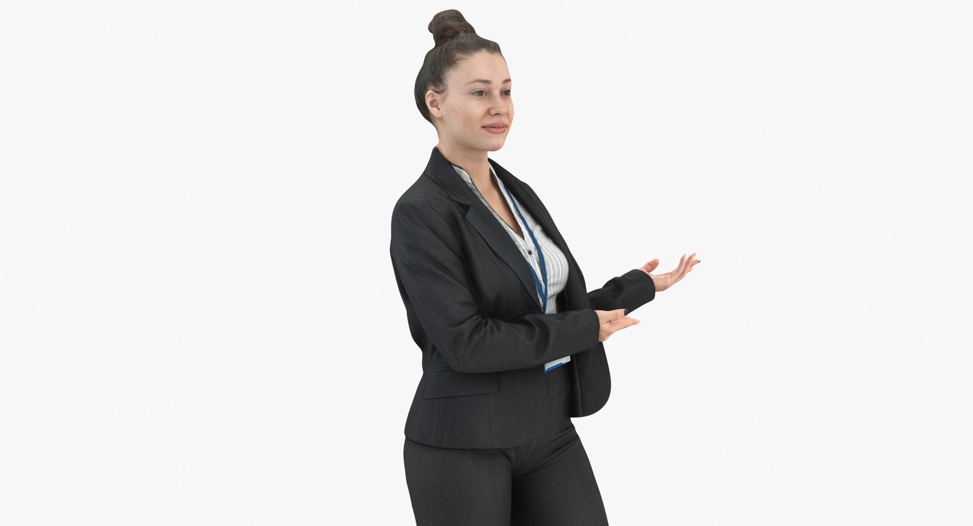 Freya Business Interacting Pose 03 3D Model - TurboSquid 1859039