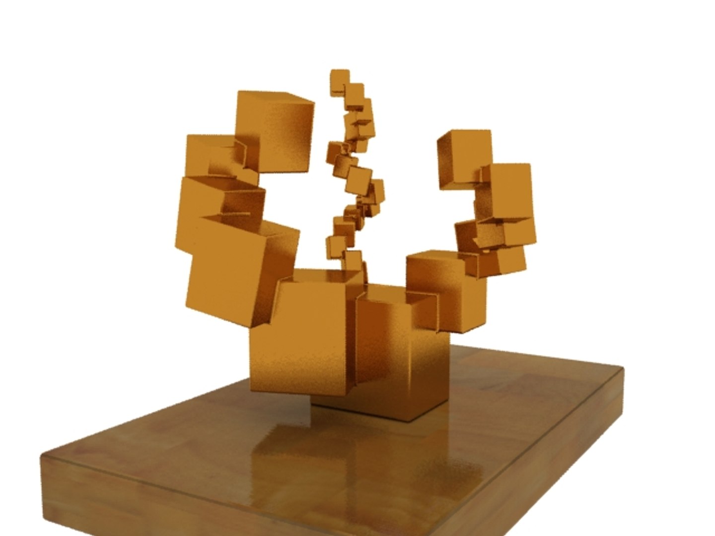 abstract boxes 3d model