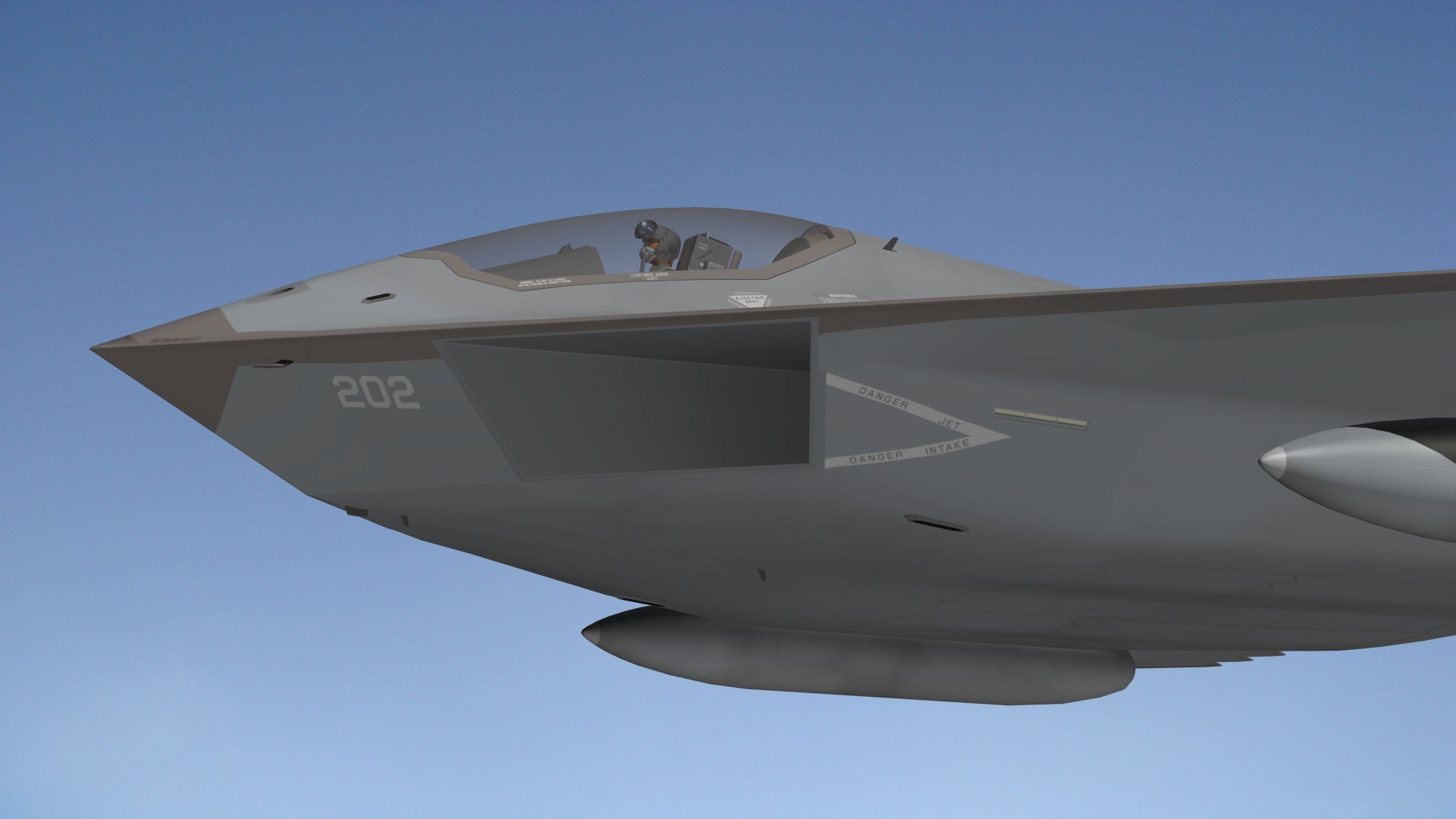 3D Fictional Fighter Jet R - TurboSquid 2123738