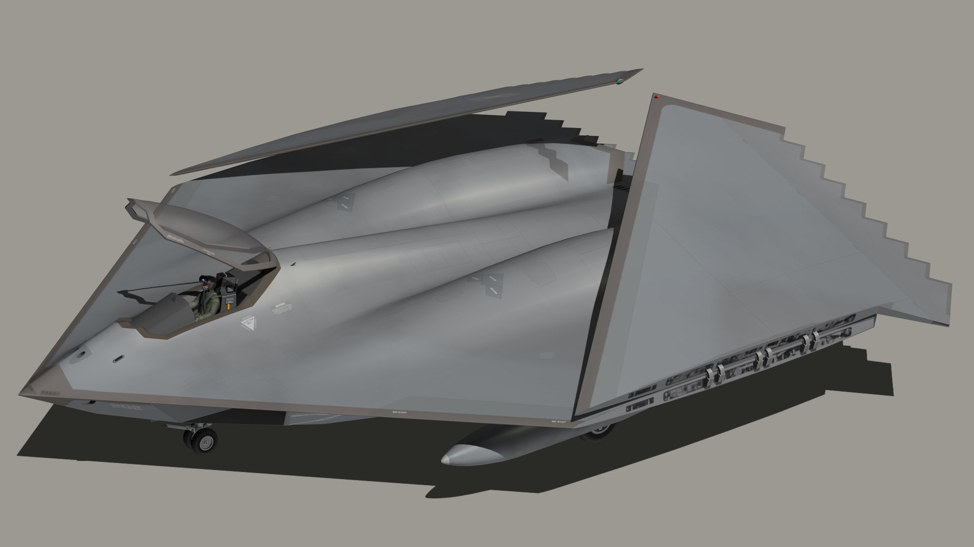3D Fictional Fighter Jet R - TurboSquid 2123738