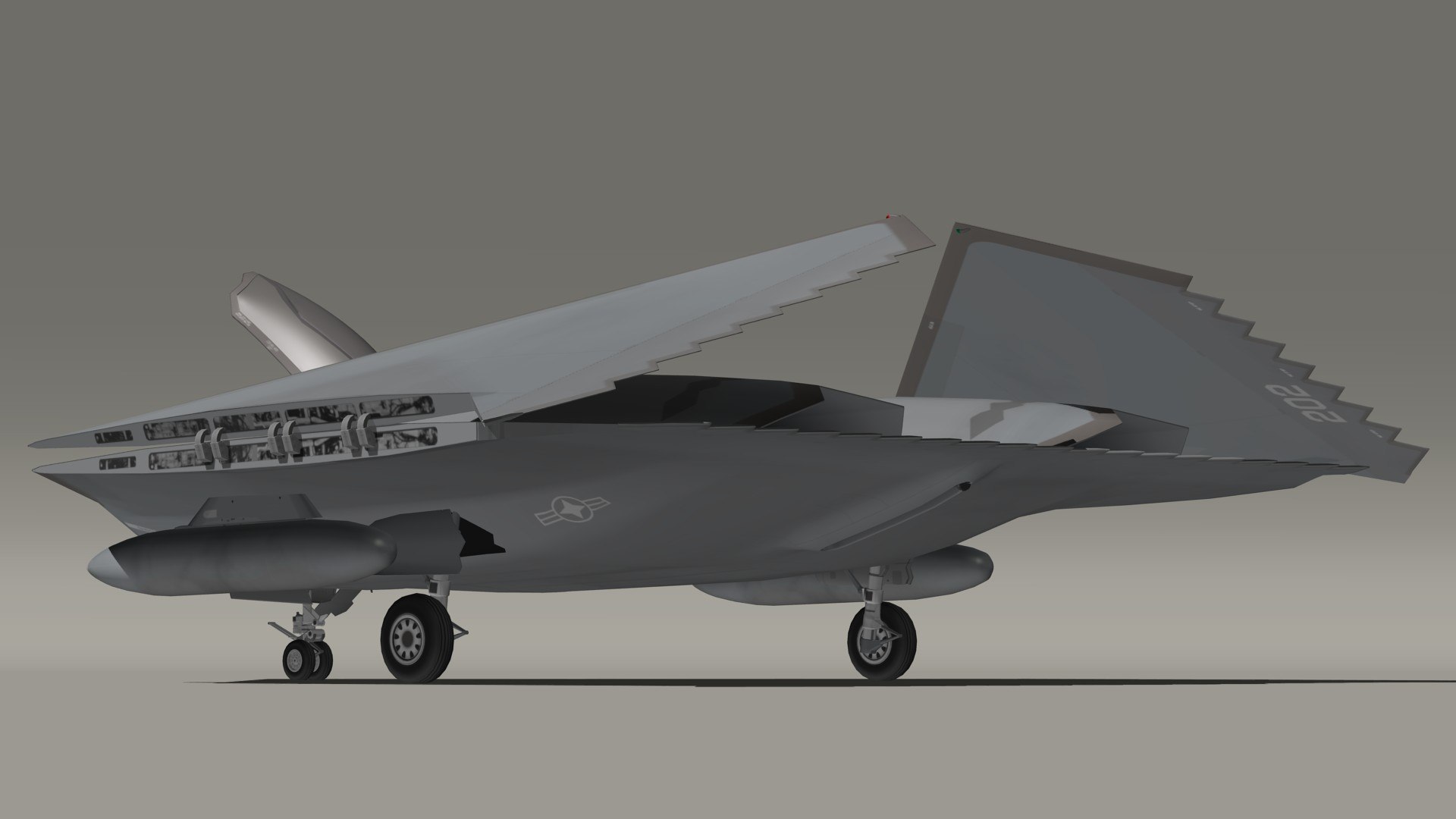 3D Fictional Fighter Jet R - TurboSquid 2123738