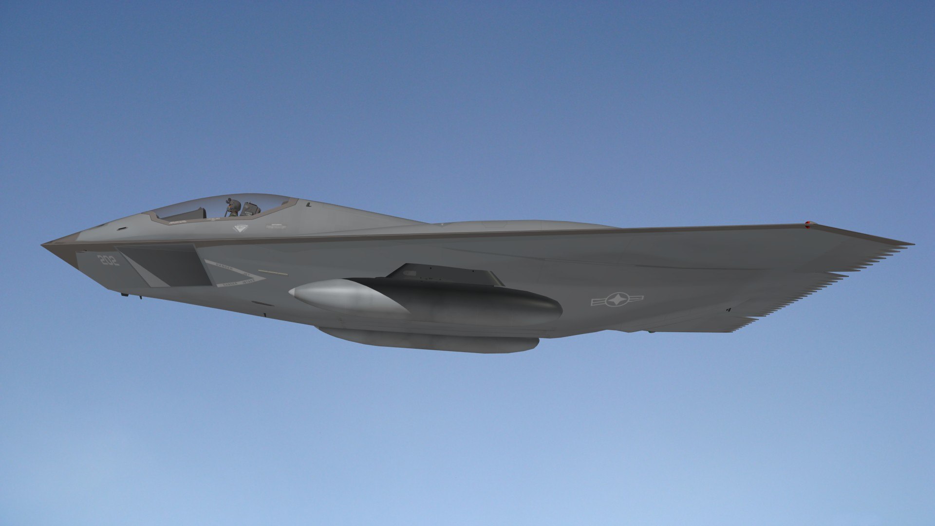 3D Fictional Fighter Jet R - TurboSquid 2123738