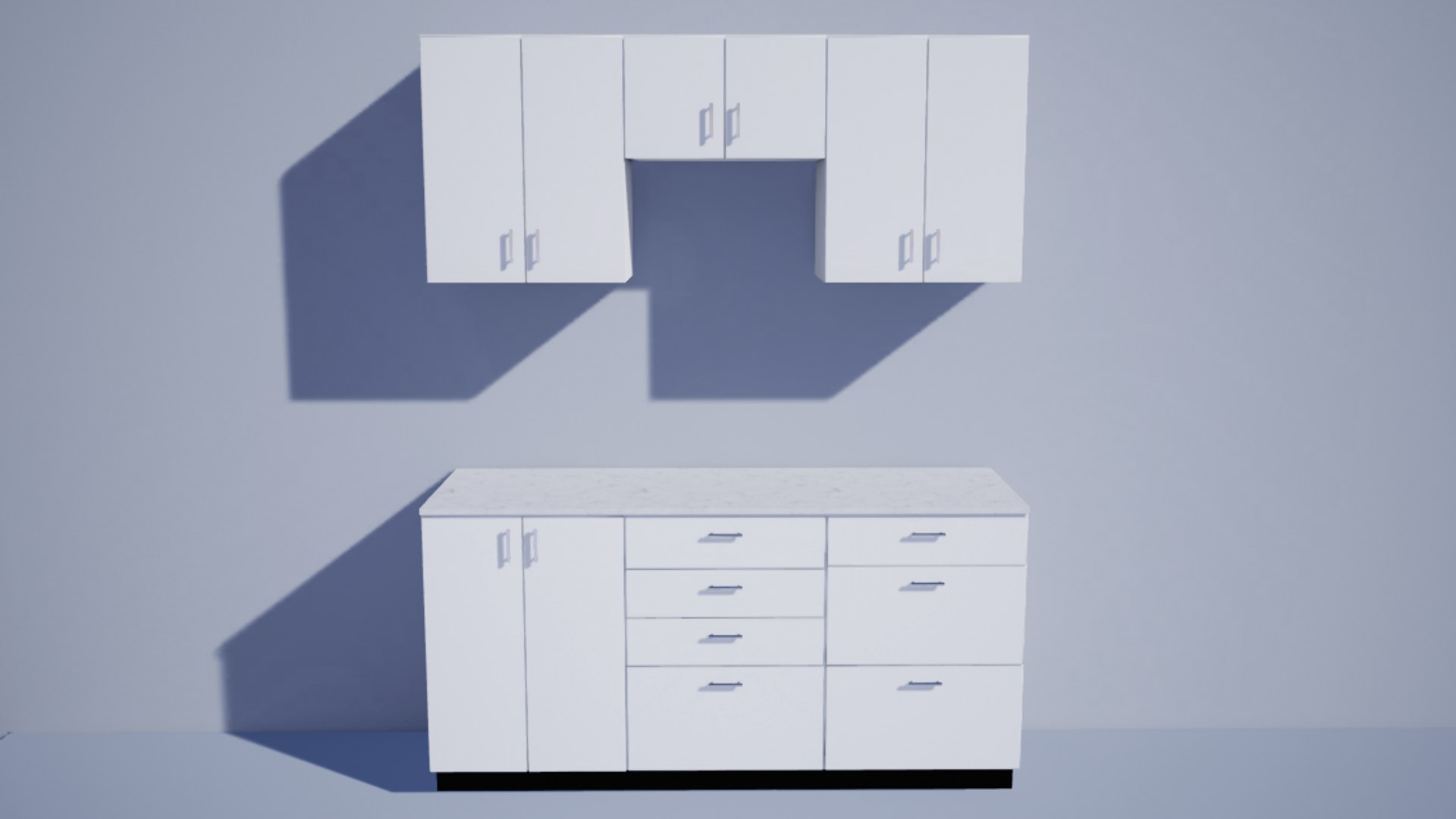 Modular Kitchen Cabinets 3D Model - TurboSquid 1510964