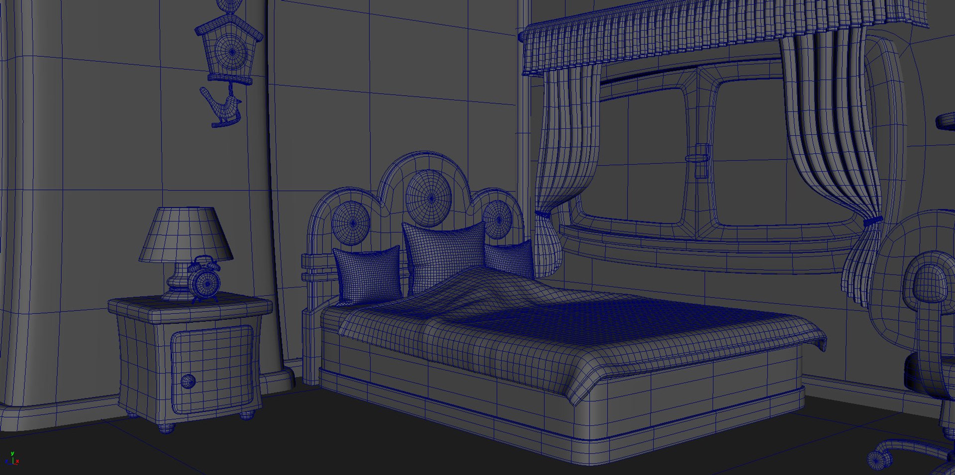 3D Model Cartoon House Interior Scene - TurboSquid 1280784