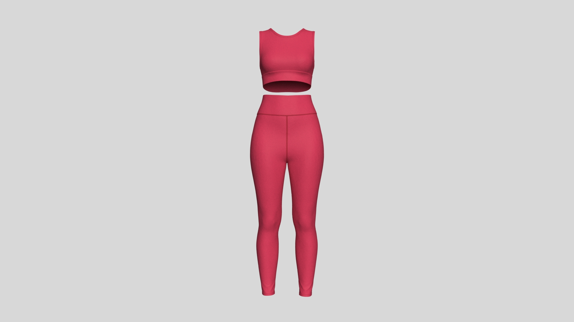3D Crop Top And Leggings Set - TurboSquid 2114578