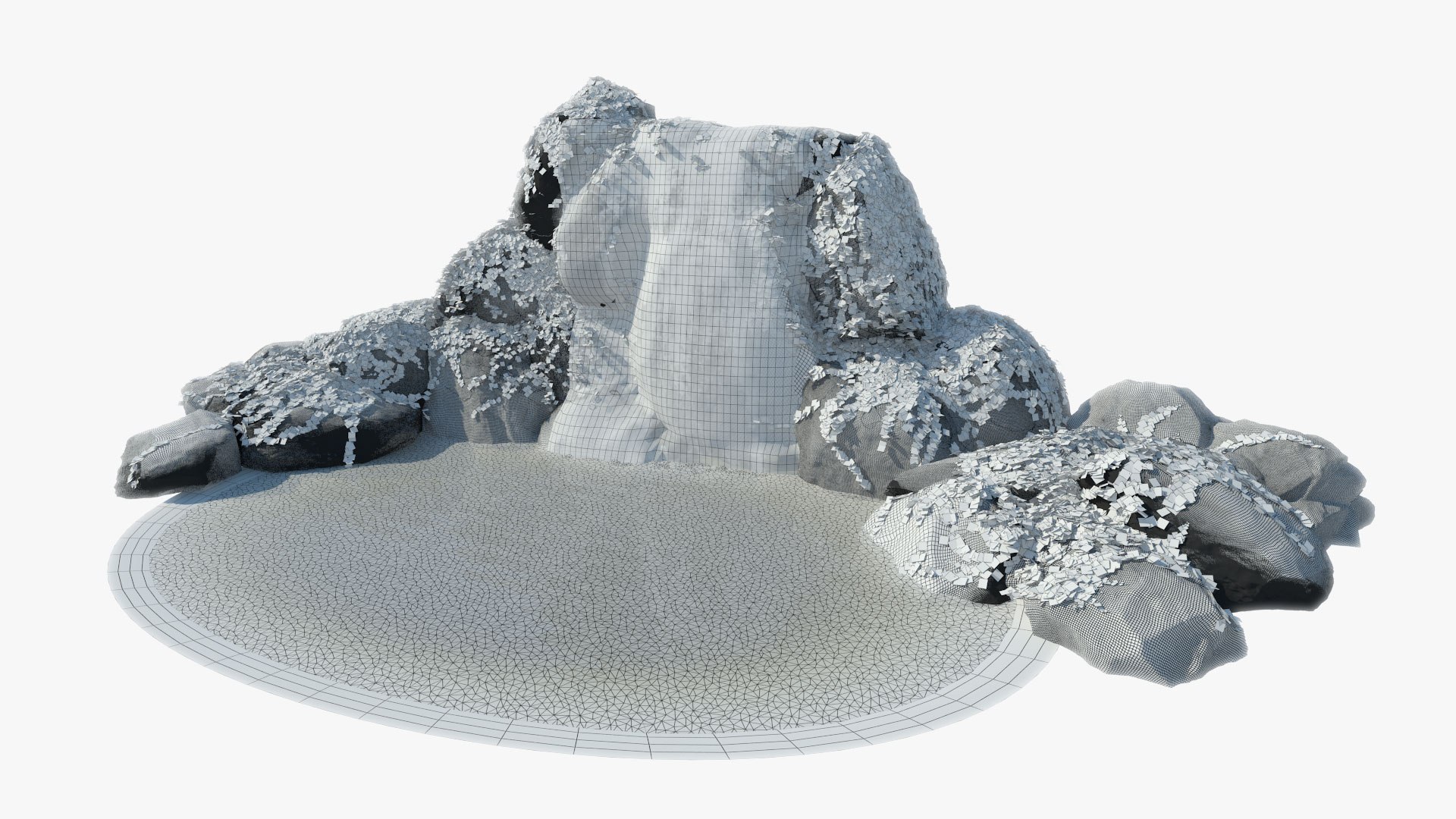 Waterfall Water Falling 3d Model