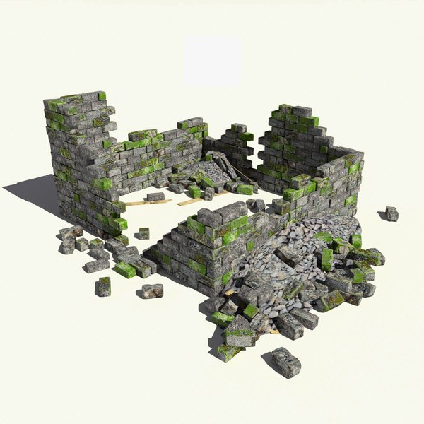 3d model castle ruins