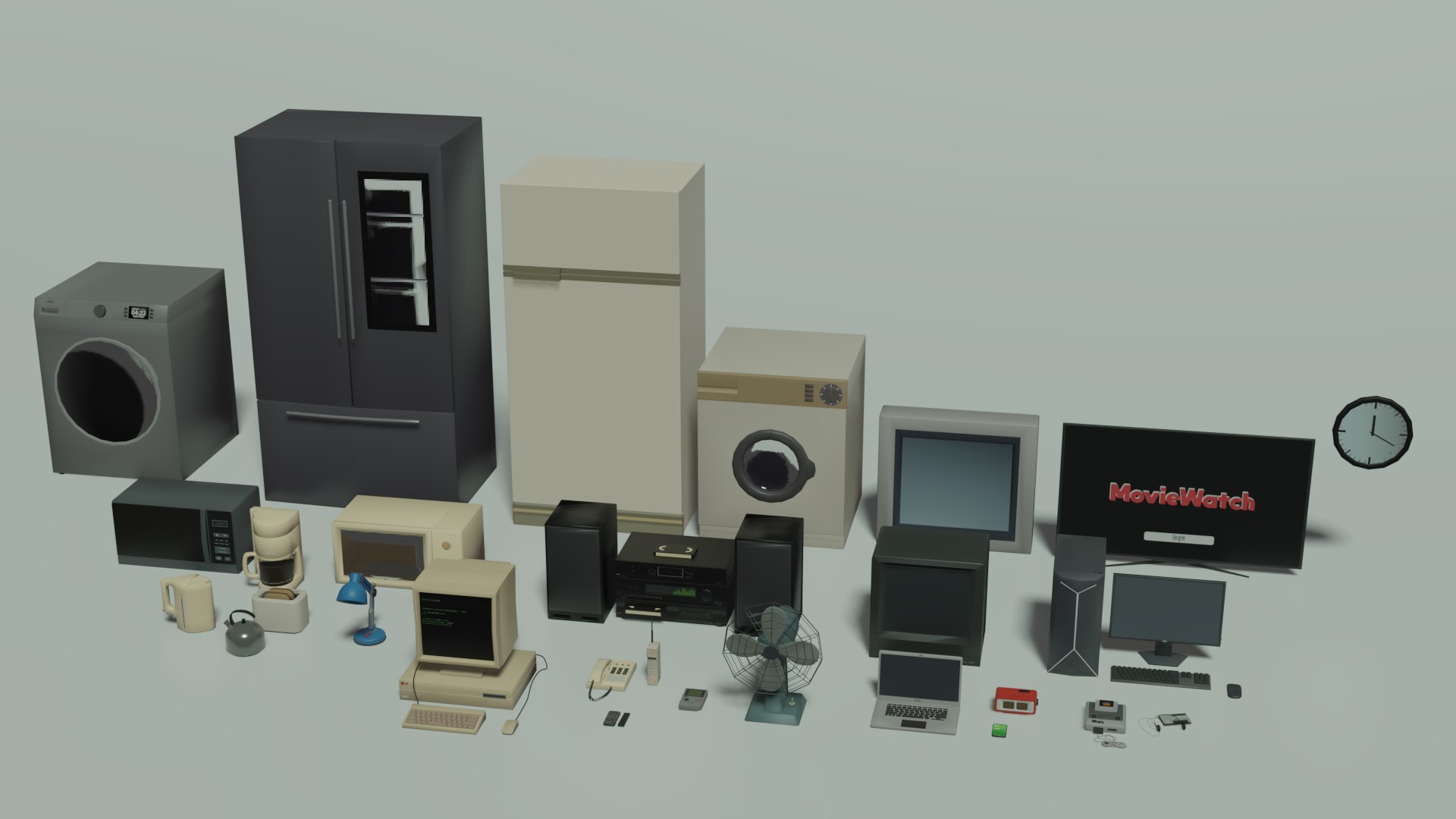 Electronics Appliances 3D Model - TurboSquid 1601263