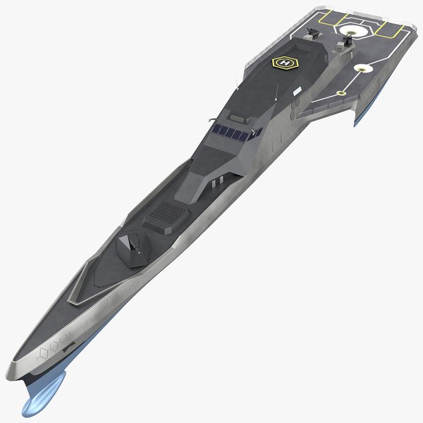 Blue Shark Frigate Rigged Modelo 3D - TurboSquid 2051075