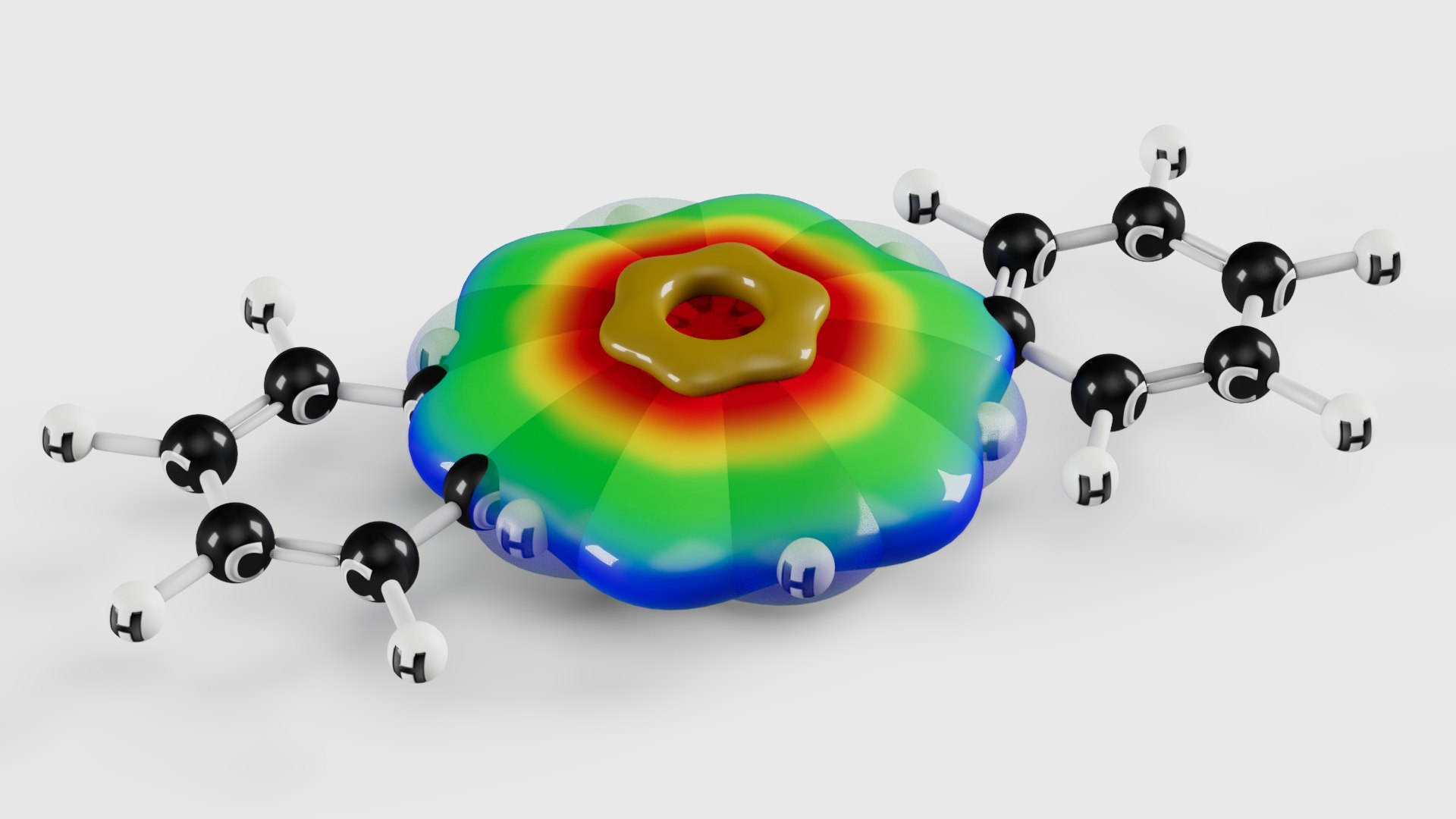 3D Benzene Orbital Structure Model - TurboSquid 2018066