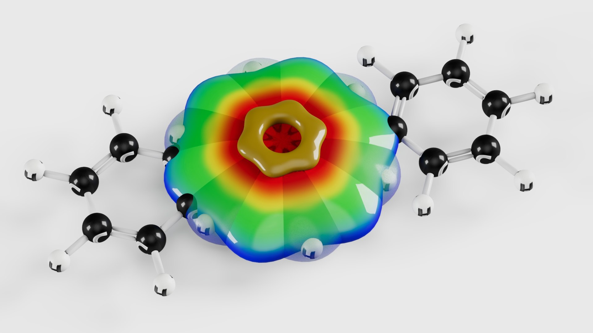 3D Benzene Orbital Structure Model - TurboSquid 2018066
