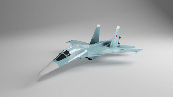 Sukhoi Su-34 3D Models for Download | TurboSquid