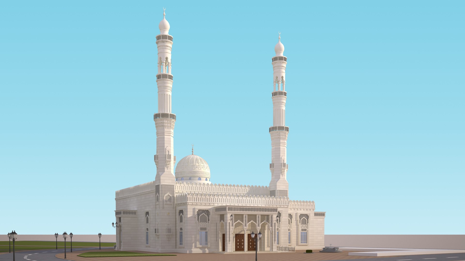 Mosque 3D 3D Model - TurboSquid 2120660