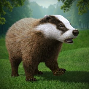 Rigged 3D Badger Models For Download | TurboSquid