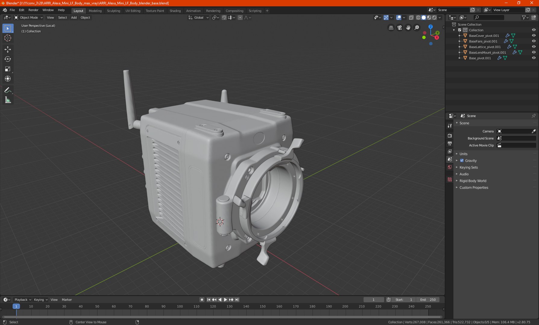 ARRI Alexa Mini LF Body 3D Model - TurboSquid 1896626