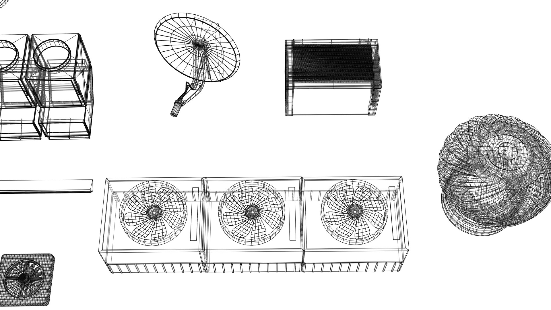 Rooftop Object Collection 3D Model - TurboSquid 2008038