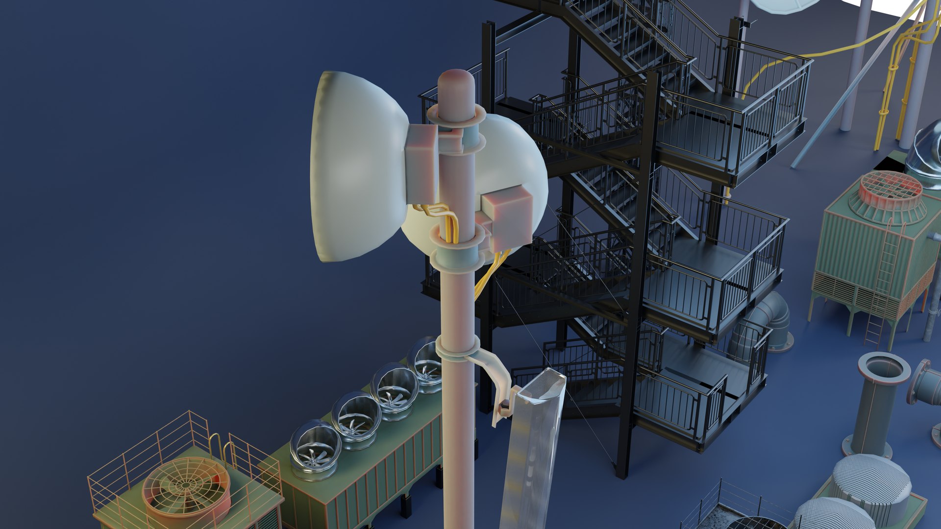 Rooftop Object Collection 3D Model - TurboSquid 2008038