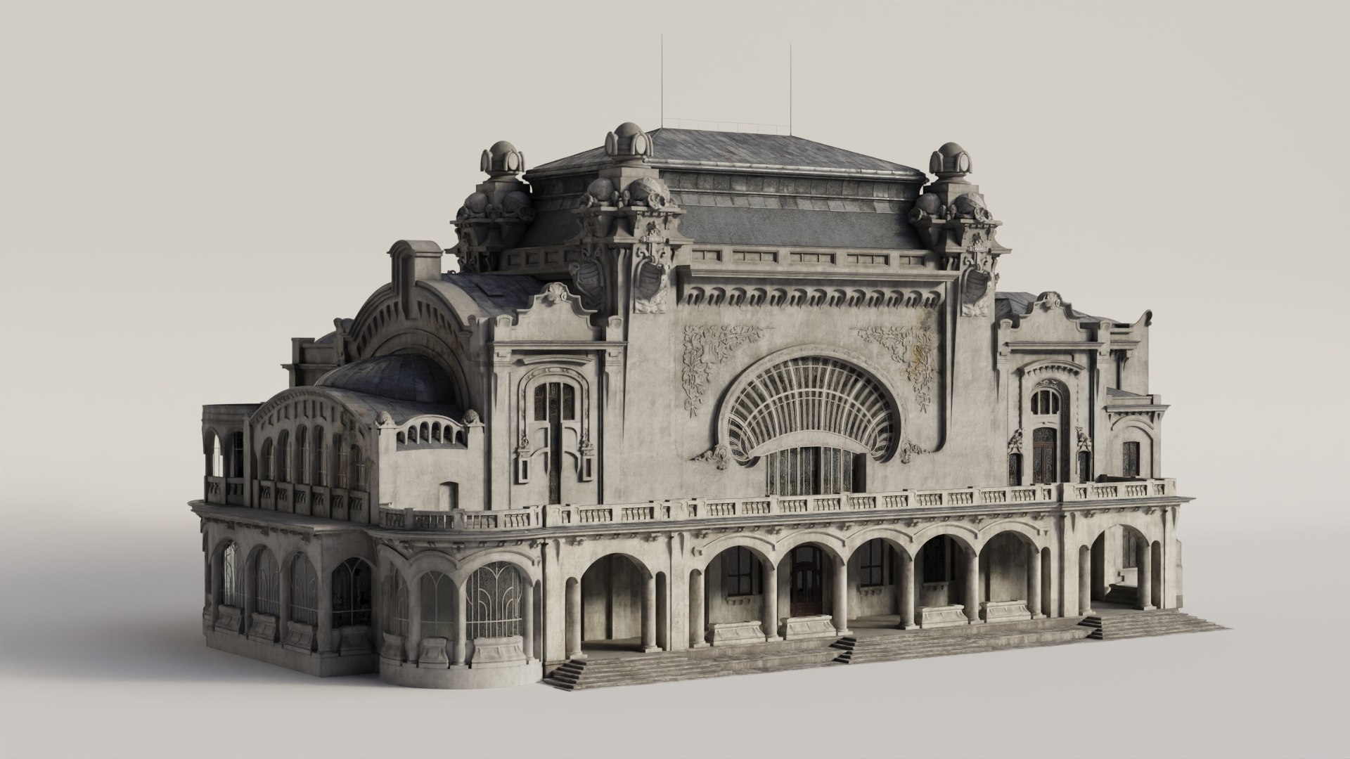3D Constanta Casino Model - TurboSquid 2178021