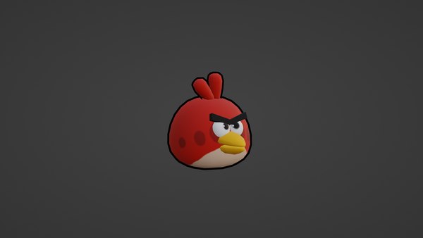 modelo 3d Pájaro rojo de Angry Birds gratis - TurboSquid 2263180